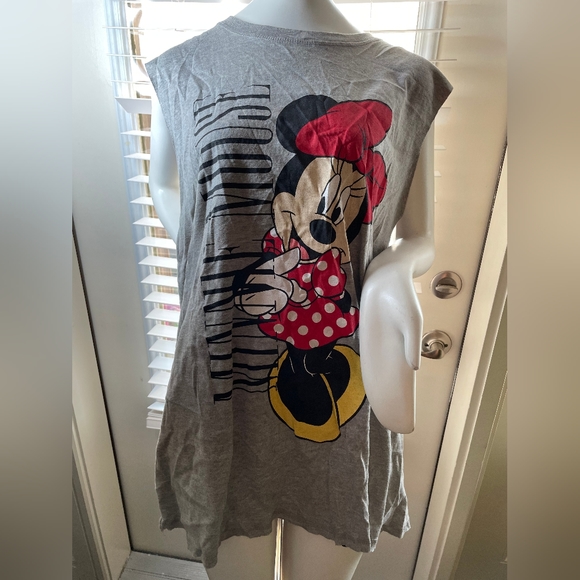 Disney | Tops | Disney Y2k Plus Size Sleeveless Minnie Mouse Cute Top ...